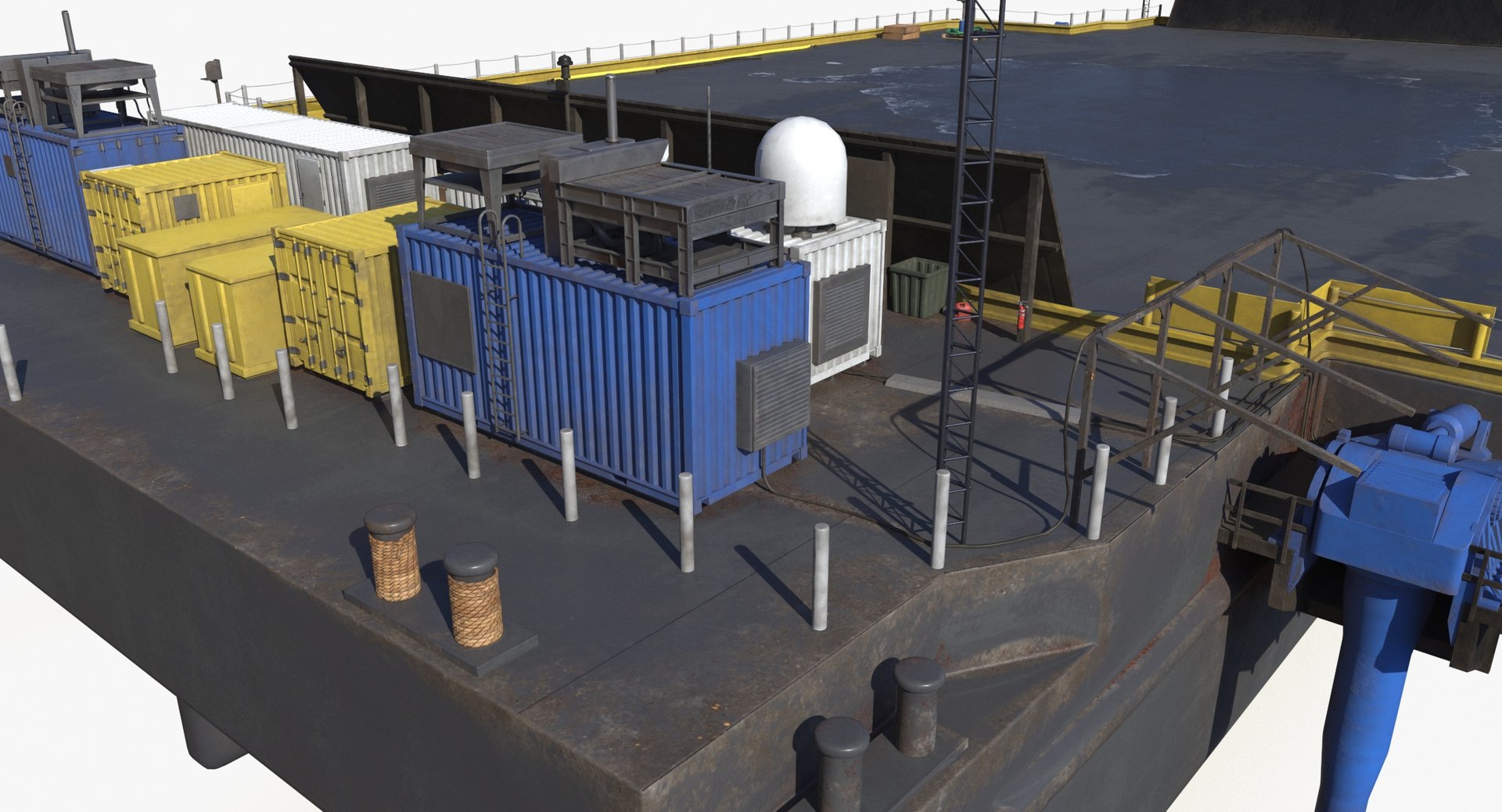 Landing Platform Drone Ship 3D Model - TurboSquid 2032592