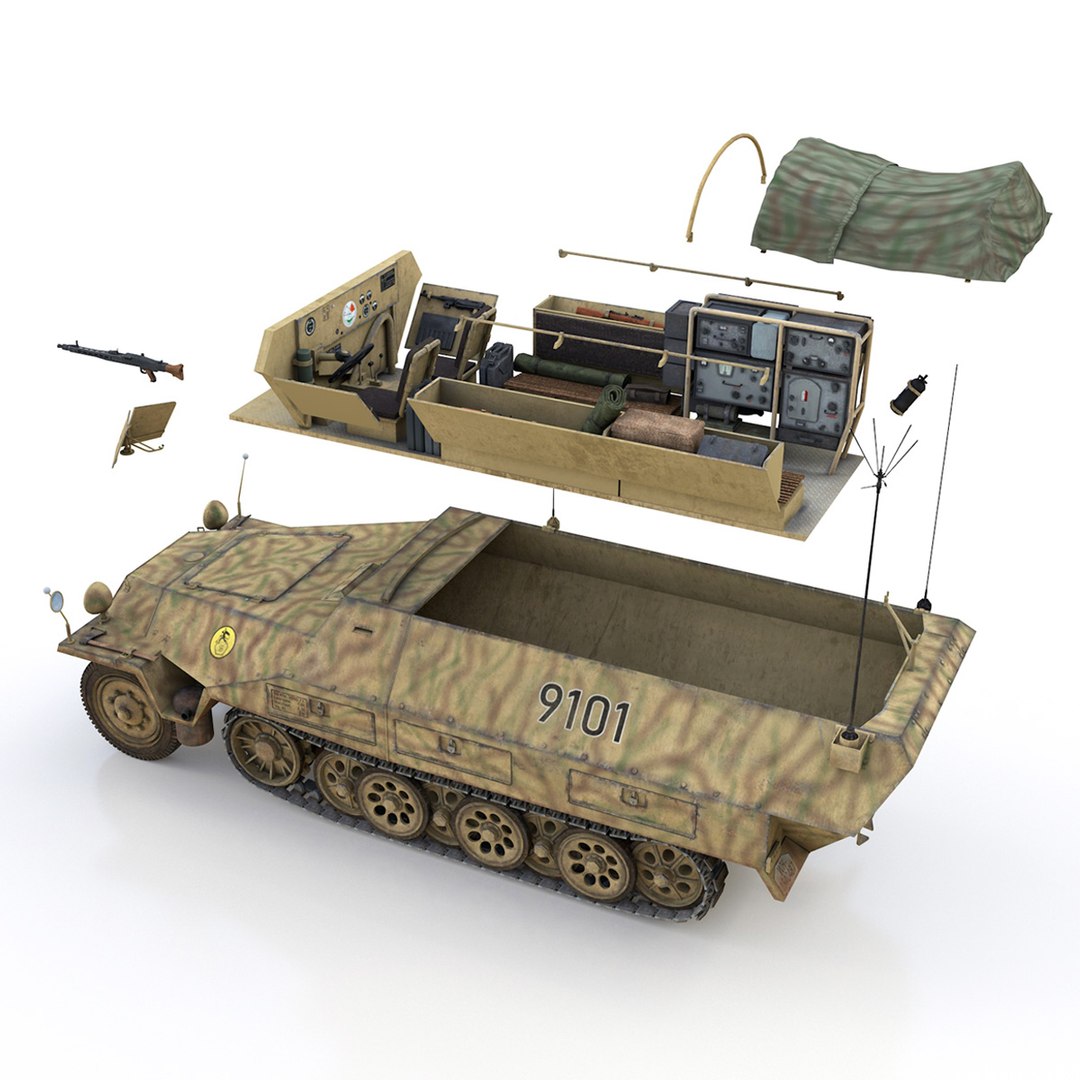 Sd Kfz 3 Ausf 3D - TurboSquid 1381031