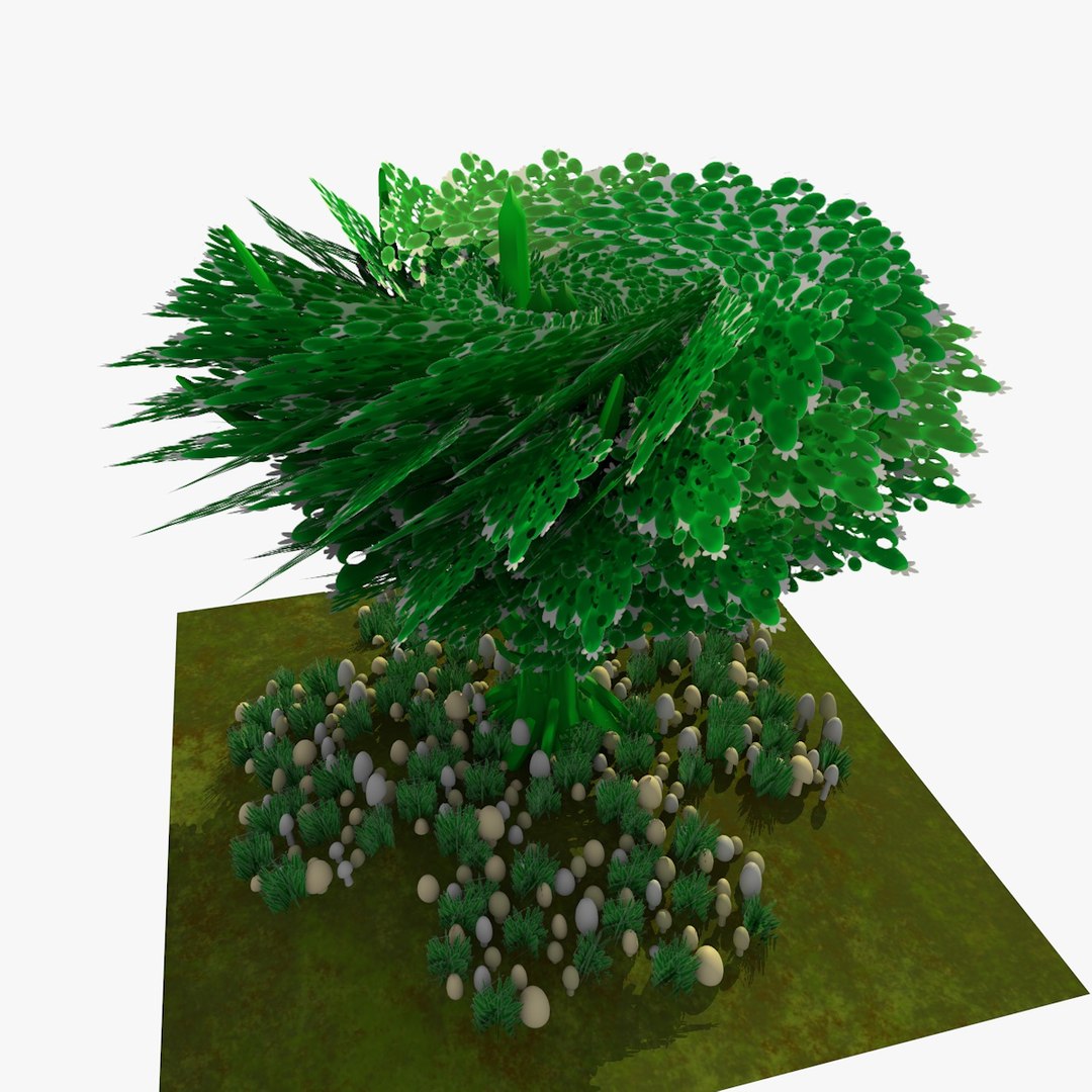 3ds Max Cartoon Tree