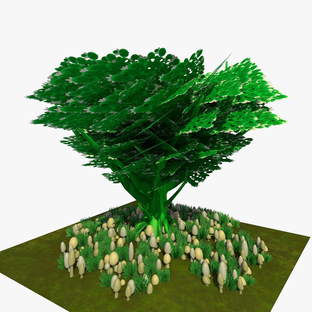 3ds Max Cartoon Tree