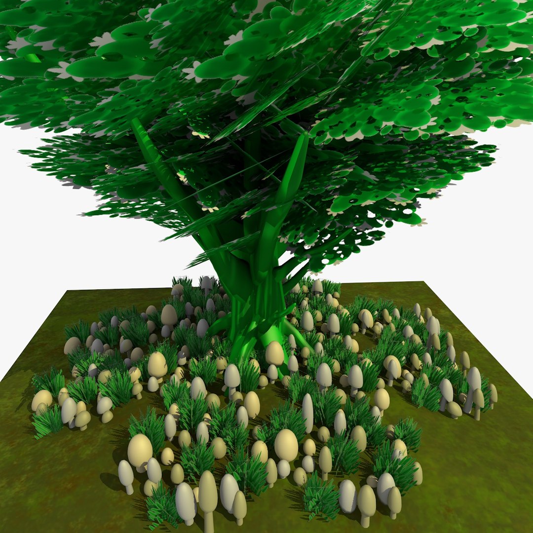 3ds Max Cartoon Tree