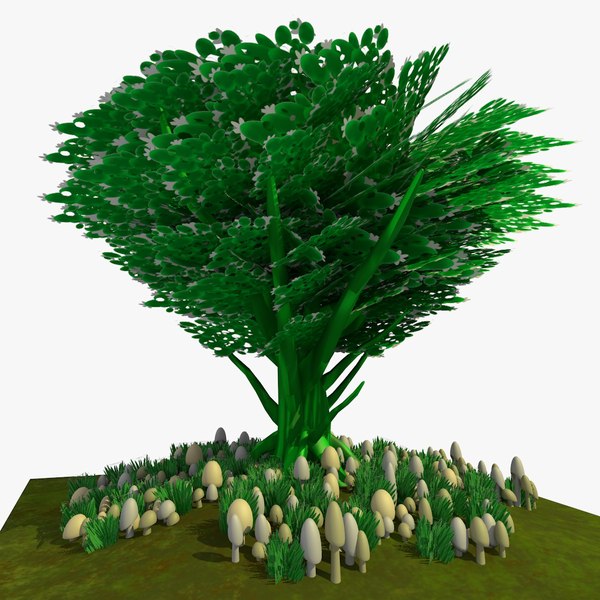 3ds max cartoon tree