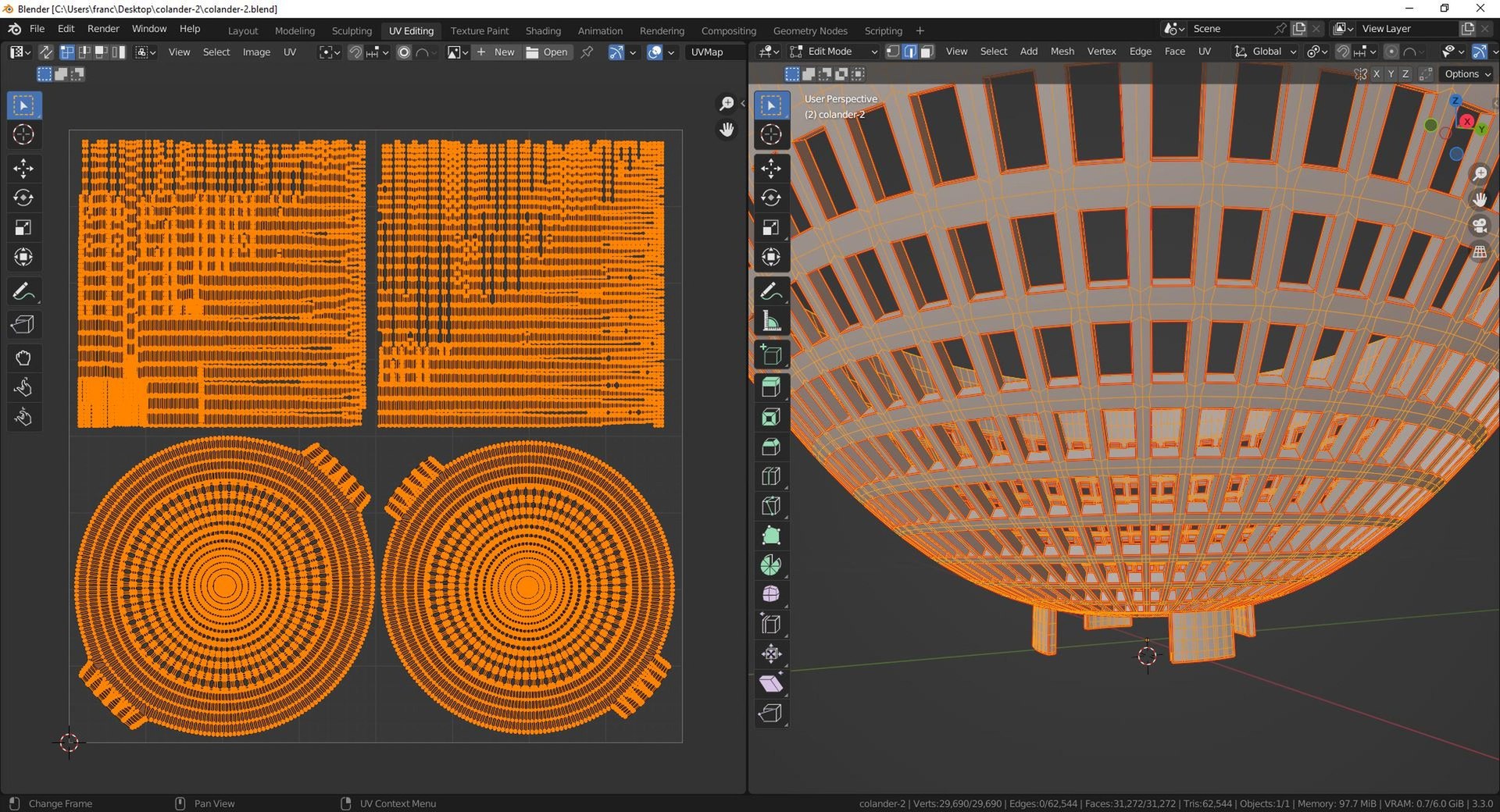 Colander 2 3D Model - TurboSquid 1992933