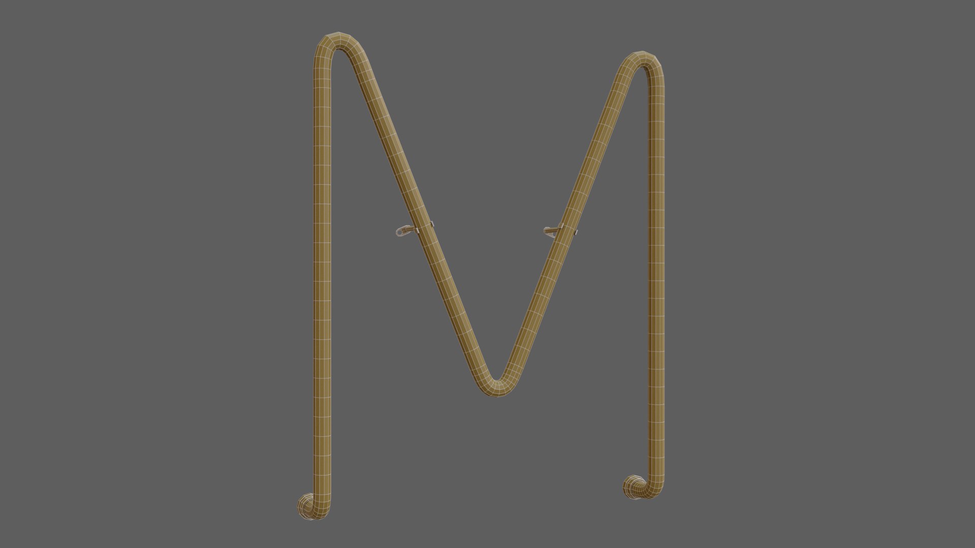3D model Neon Red Alphabet M - TurboSquid 2151177
