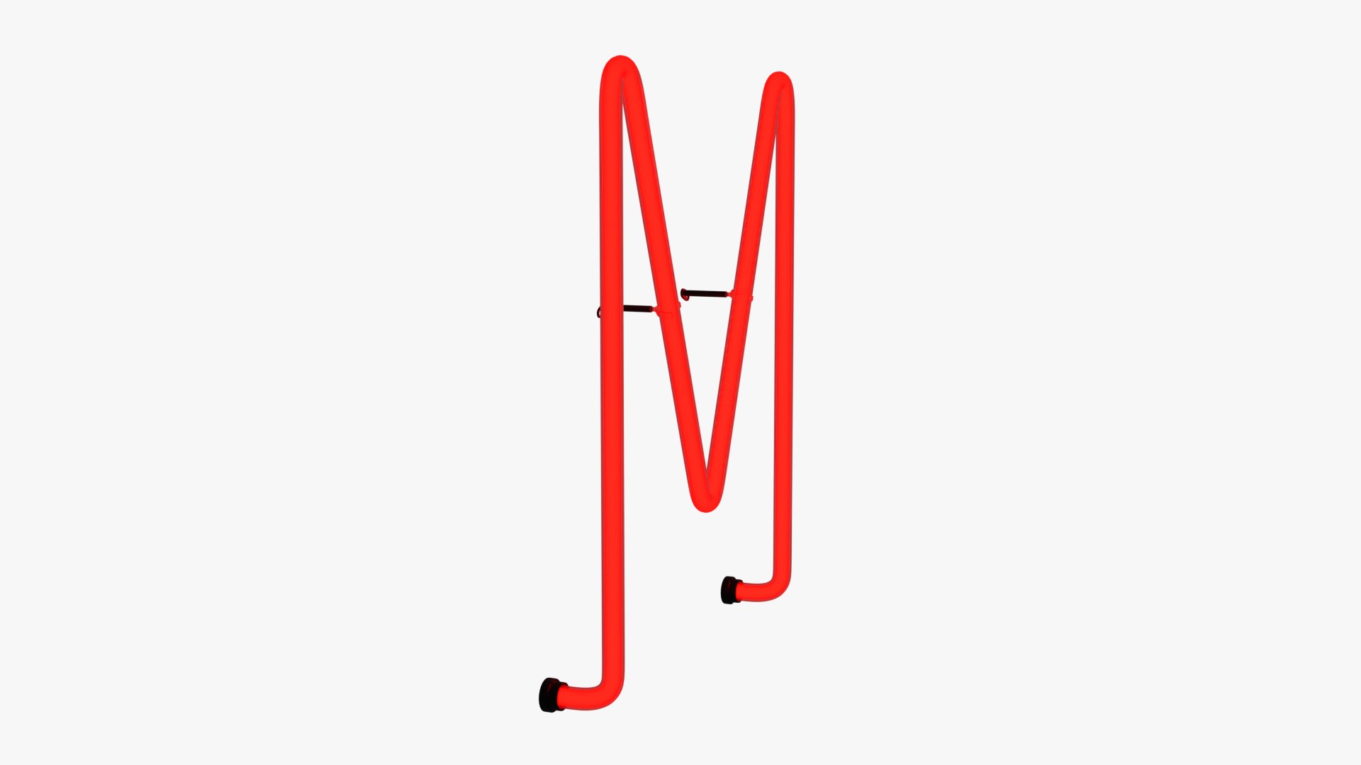 3D model Neon Red Alphabet M - TurboSquid 2151177