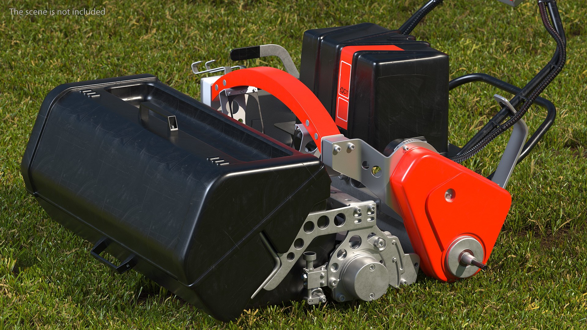 Professional walk reel mower 3D model - TurboSquid 1685075