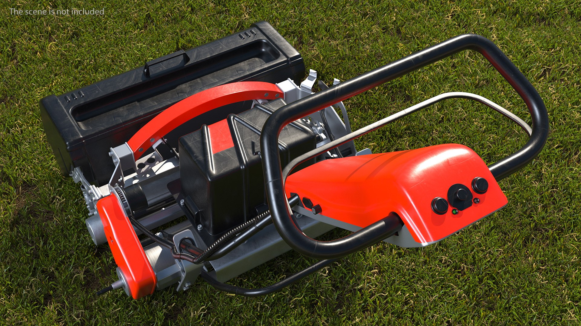 Professional walk reel mower 3D model - TurboSquid 1685075