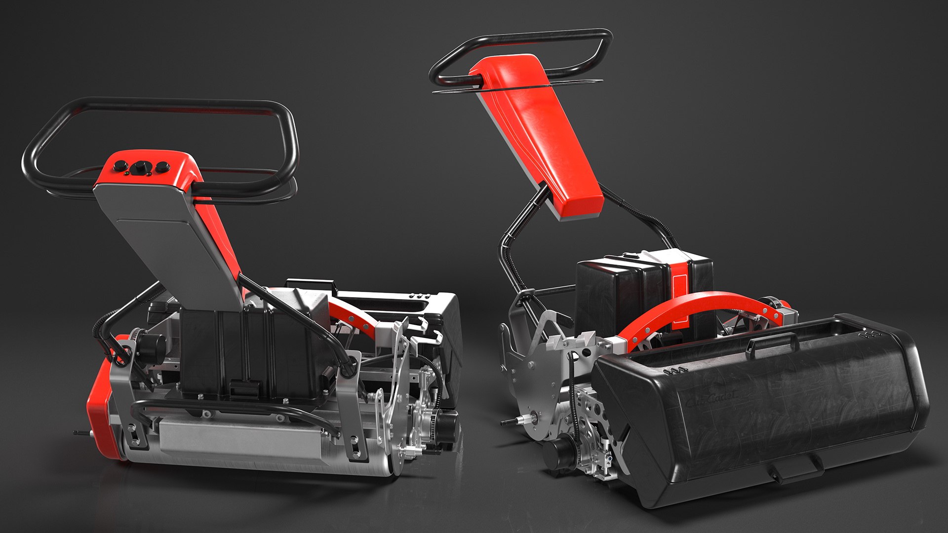 Professional walk reel mower 3D model - TurboSquid 1685075