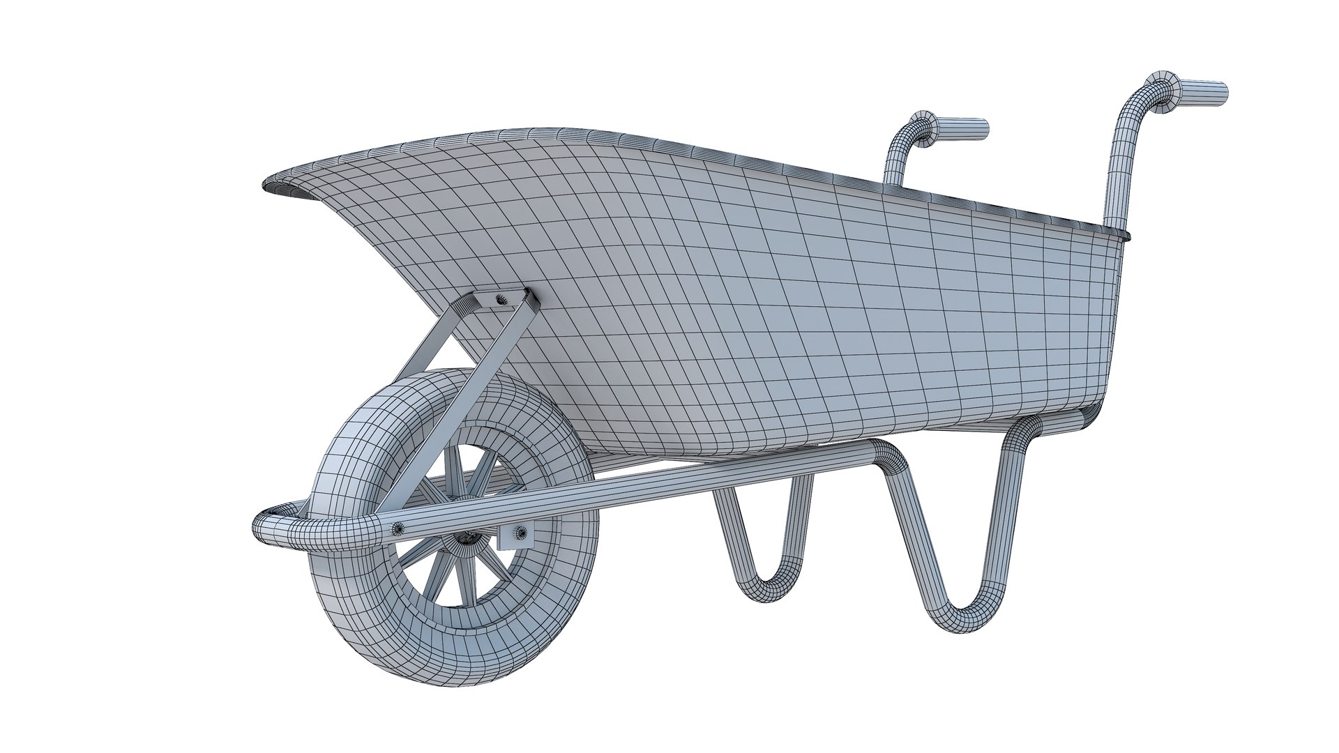 3D Step Ladder and Wheelbarrow - TurboSquid 1883564