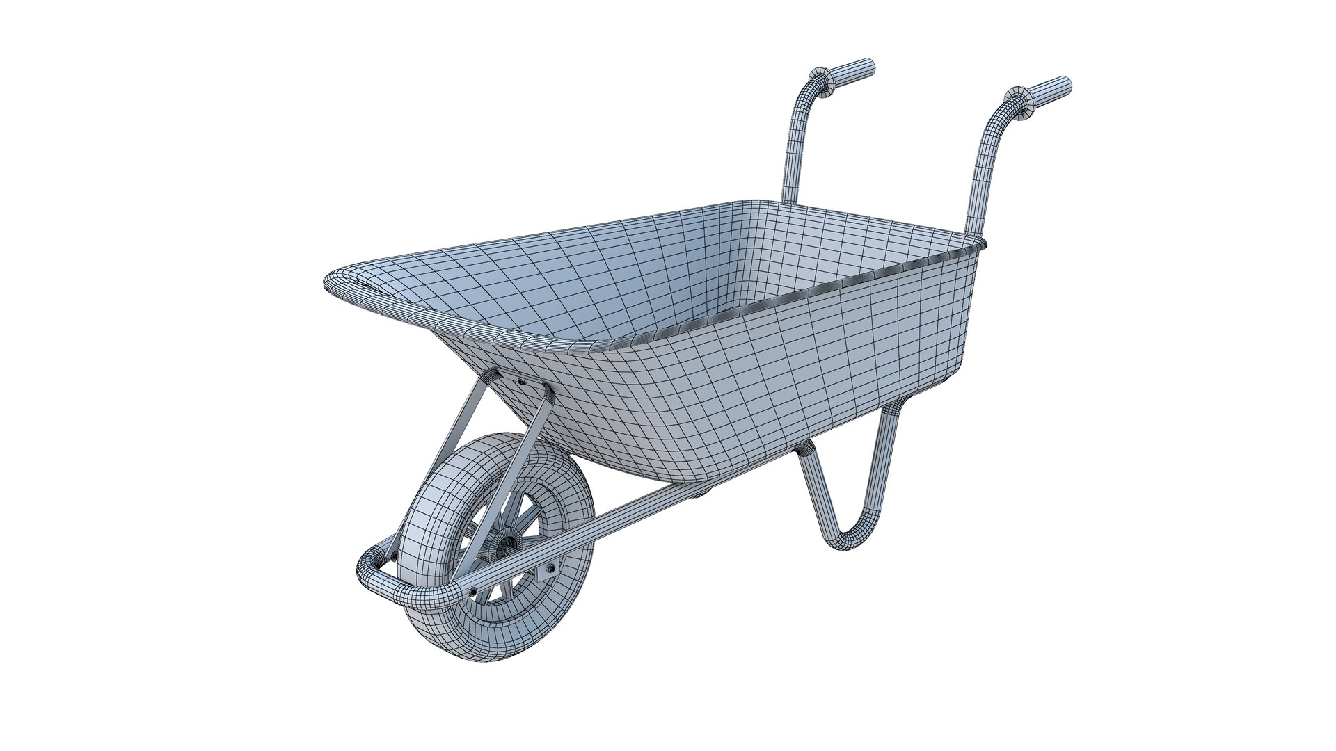 3D Step Ladder and Wheelbarrow - TurboSquid 1883564