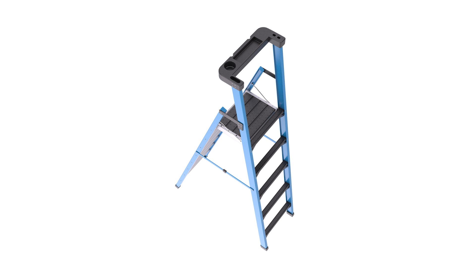 3D Step Ladder and Wheelbarrow - TurboSquid 1883564