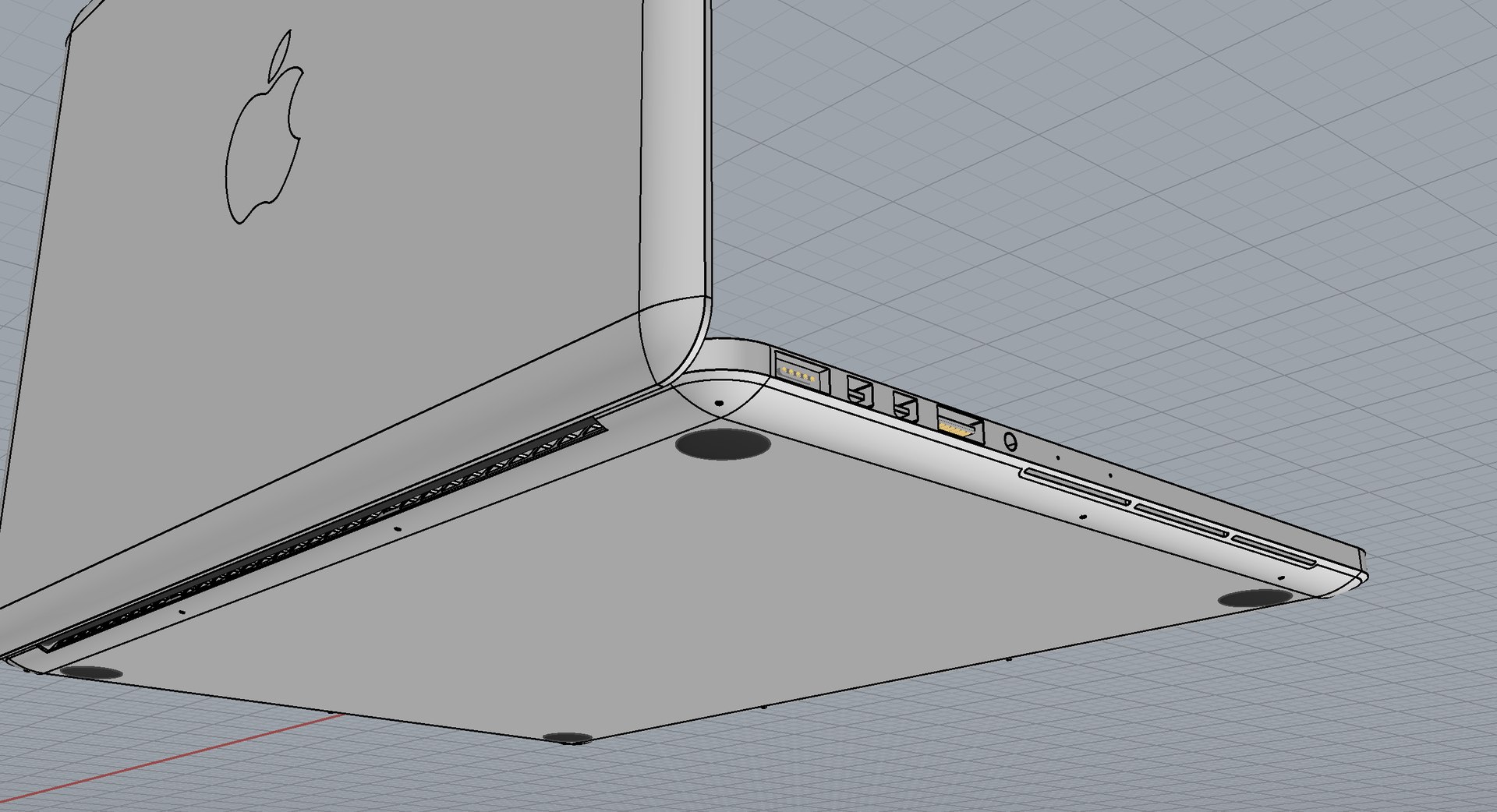 apple macbook pro retina 3d 3ds
