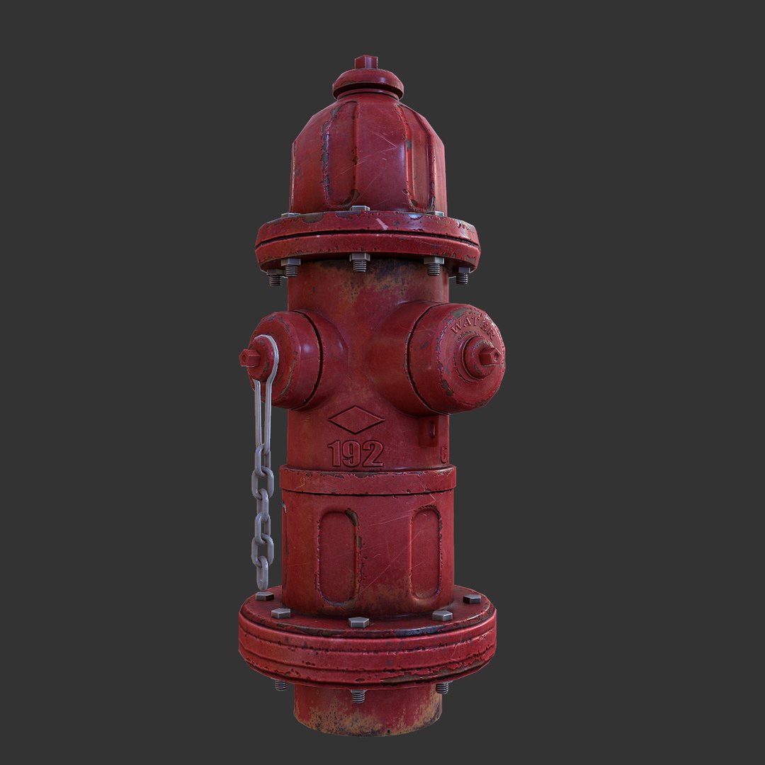 3d Old Hydrant Model