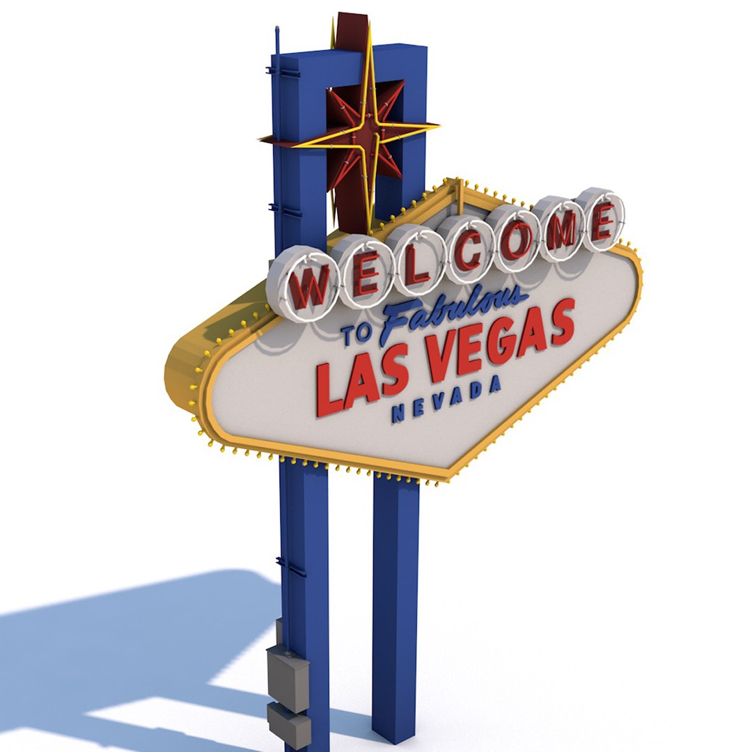 Las Vegas Sign 3D - TurboSquid 2222595