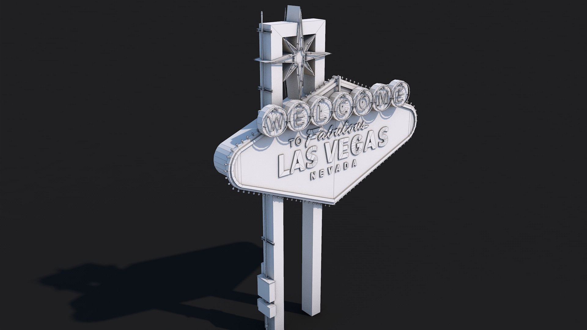 Las Vegas Sign 3D - TurboSquid 2222595