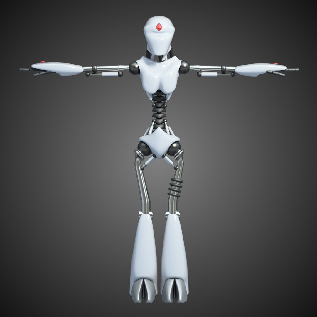 Robot Rigged Biped 3d Model