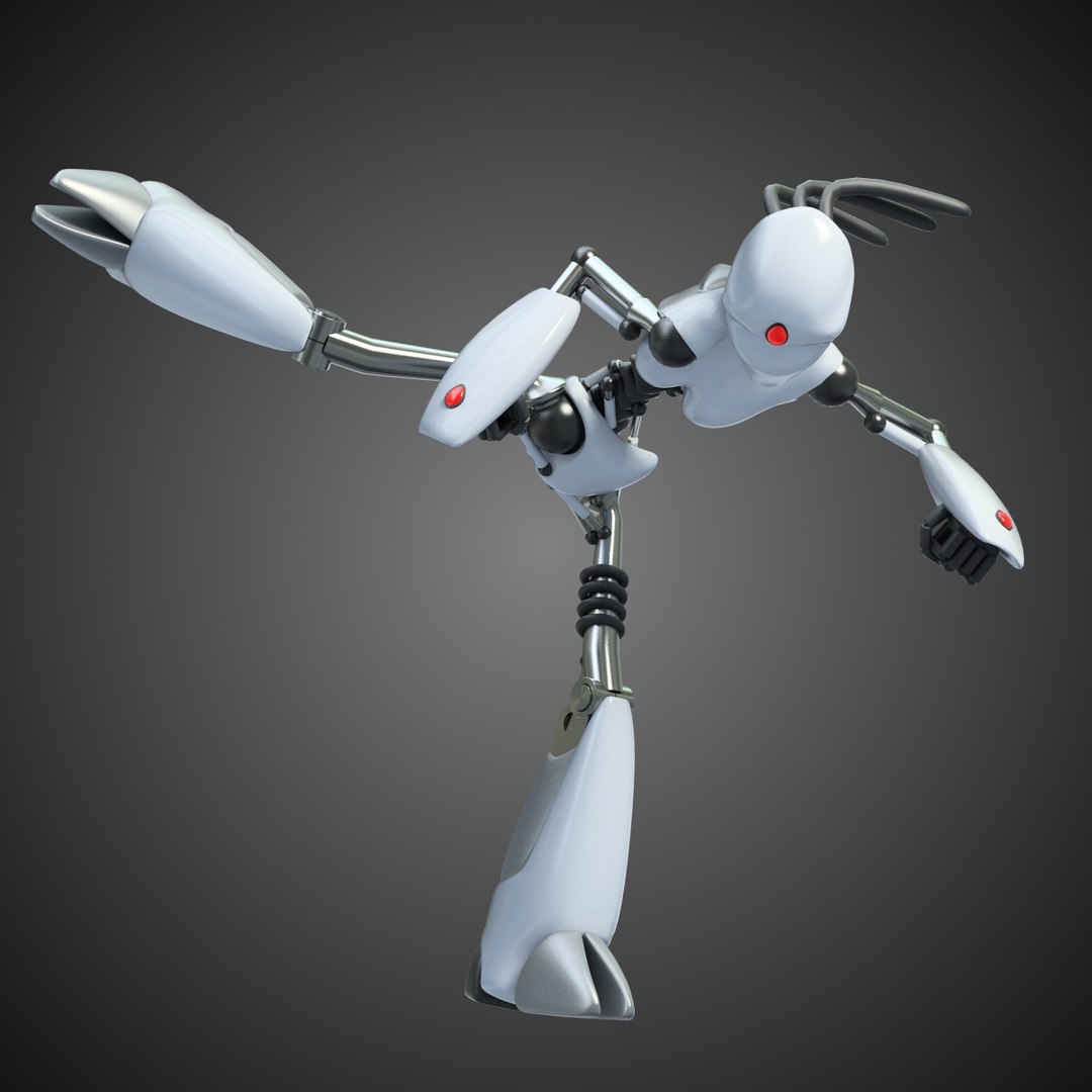 Robot Rigged Biped 3d Model