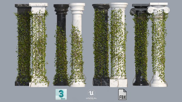 Ivy on columns3D模型 - TurboSquid 2025407