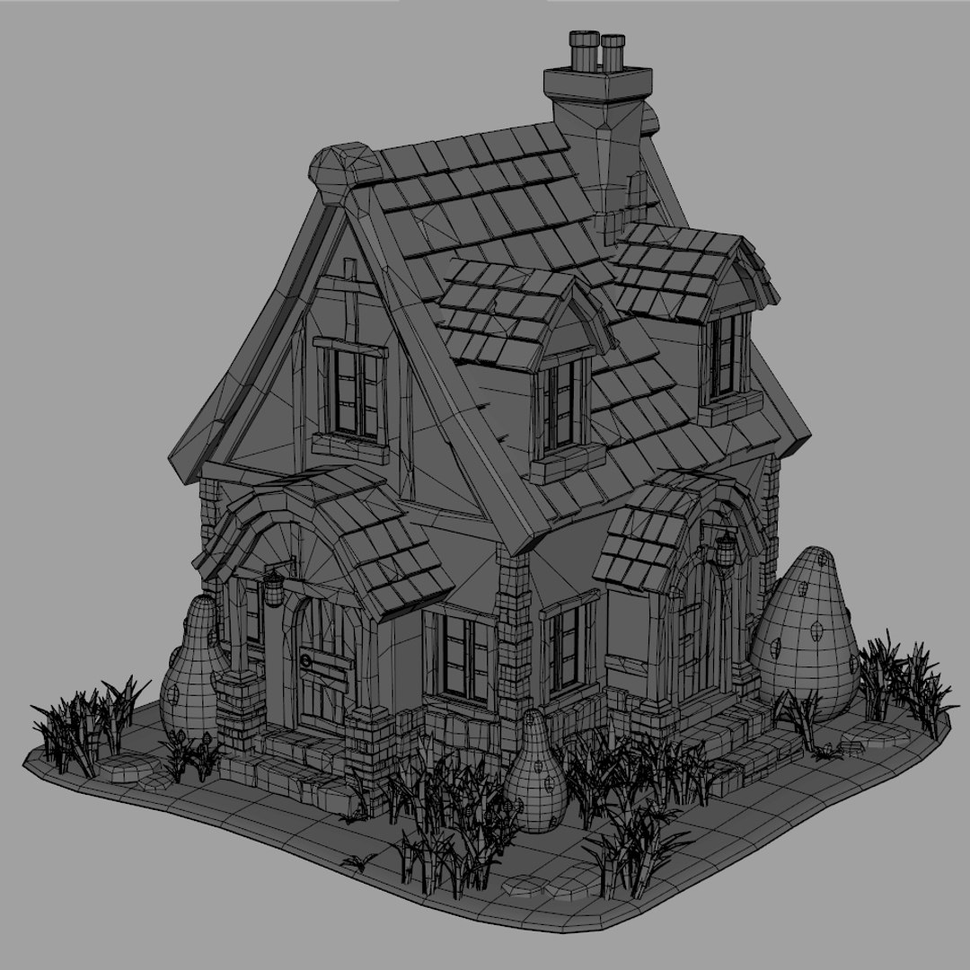 Small Cottage 02 Model - TurboSquid 2114515