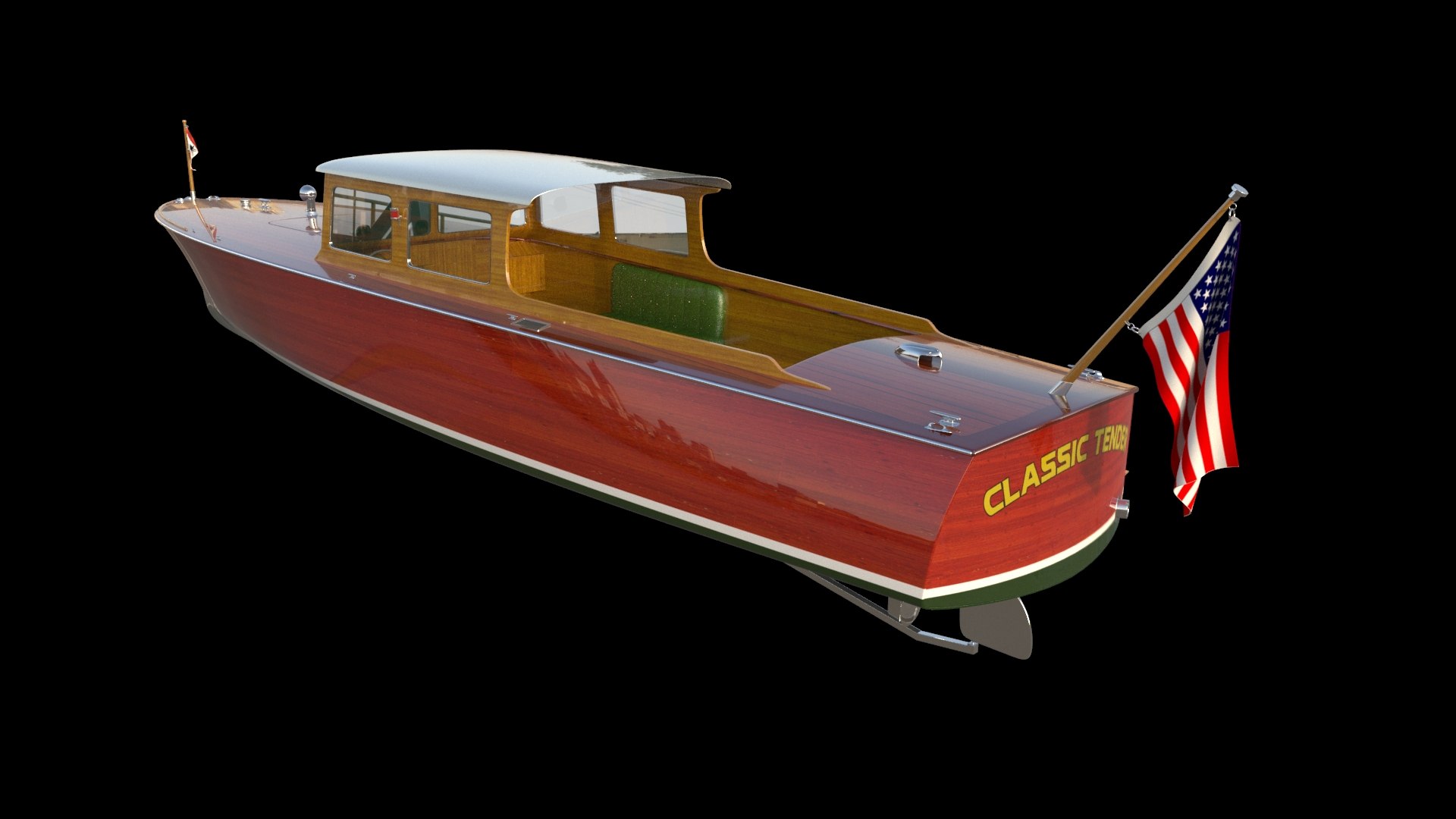 Classic Wooden Tender 3D Model - TurboSquid 1994272