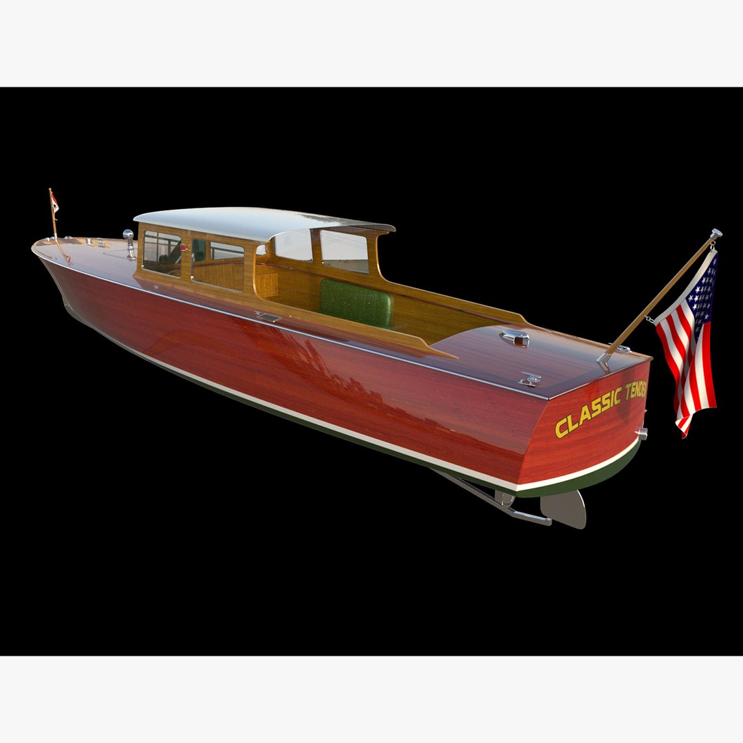 Classic wooden tender 3D model - TurboSquid 1994272