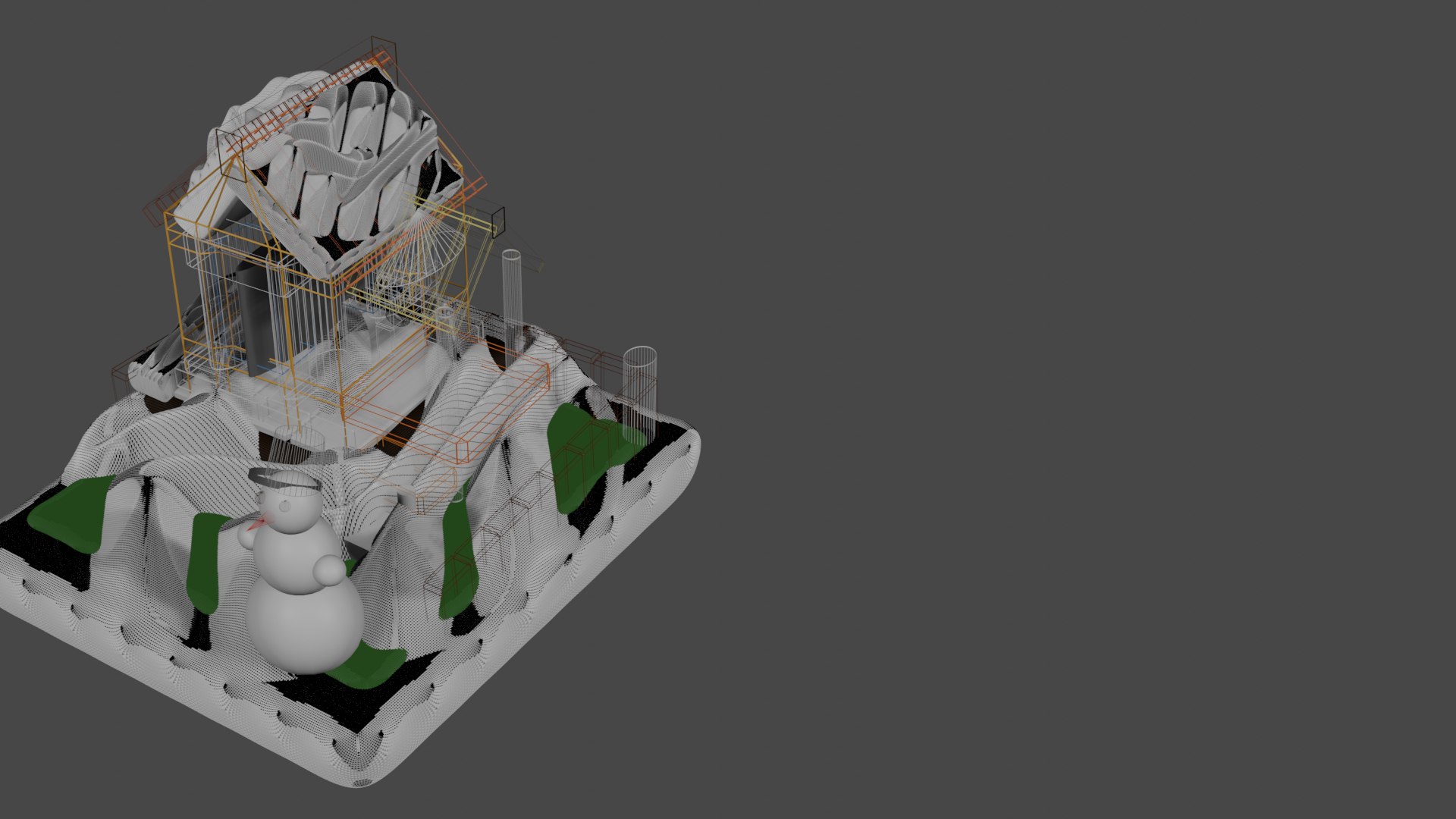 3D A House With A Winter Mood Model - TurboSquid 2168354