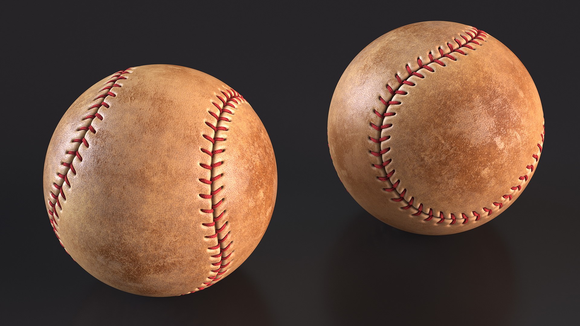 Brown Leather Baseball Ball 3D Model - TurboSquid 2202472