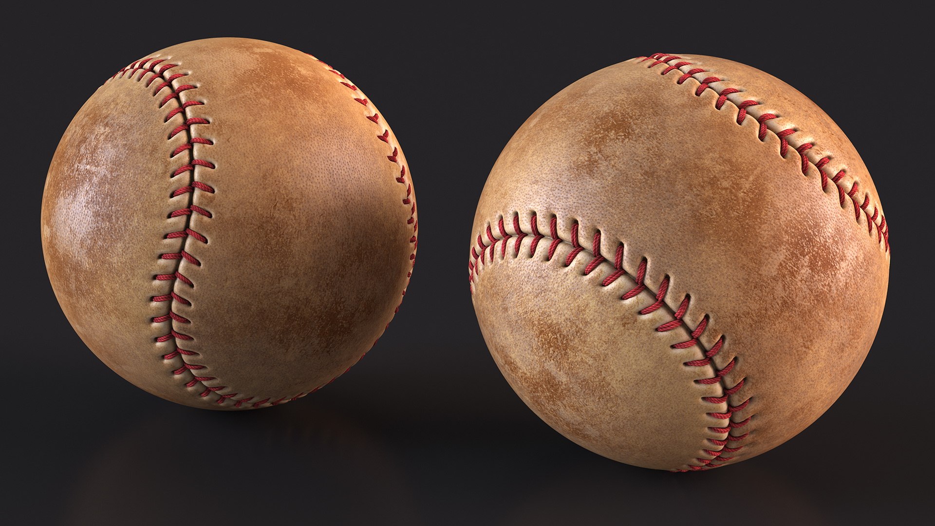 Brown Leather Baseball Ball 3D Model - TurboSquid 2202472