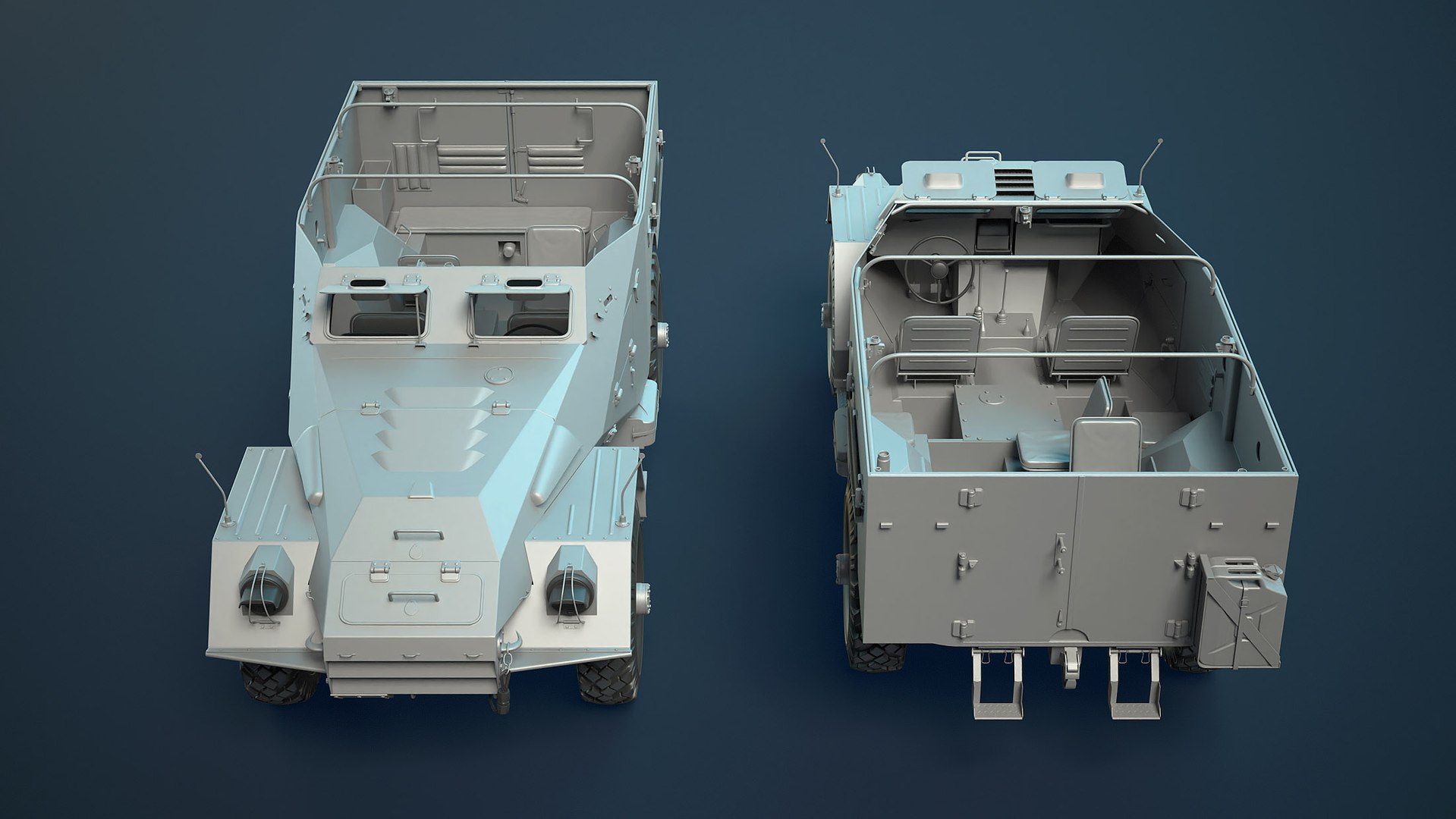 3D BTR-40 High-Poly Model - TurboSquid 2083837