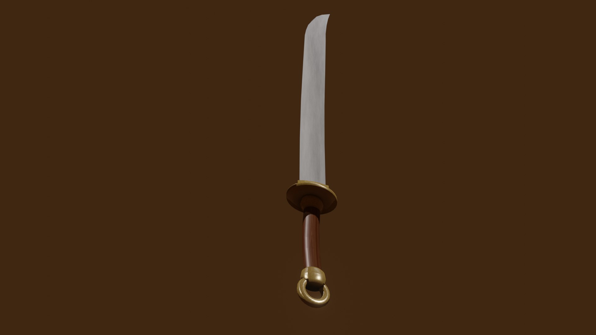 Low-Poly Wakizashi 3D Model - TurboSquid 2130429
