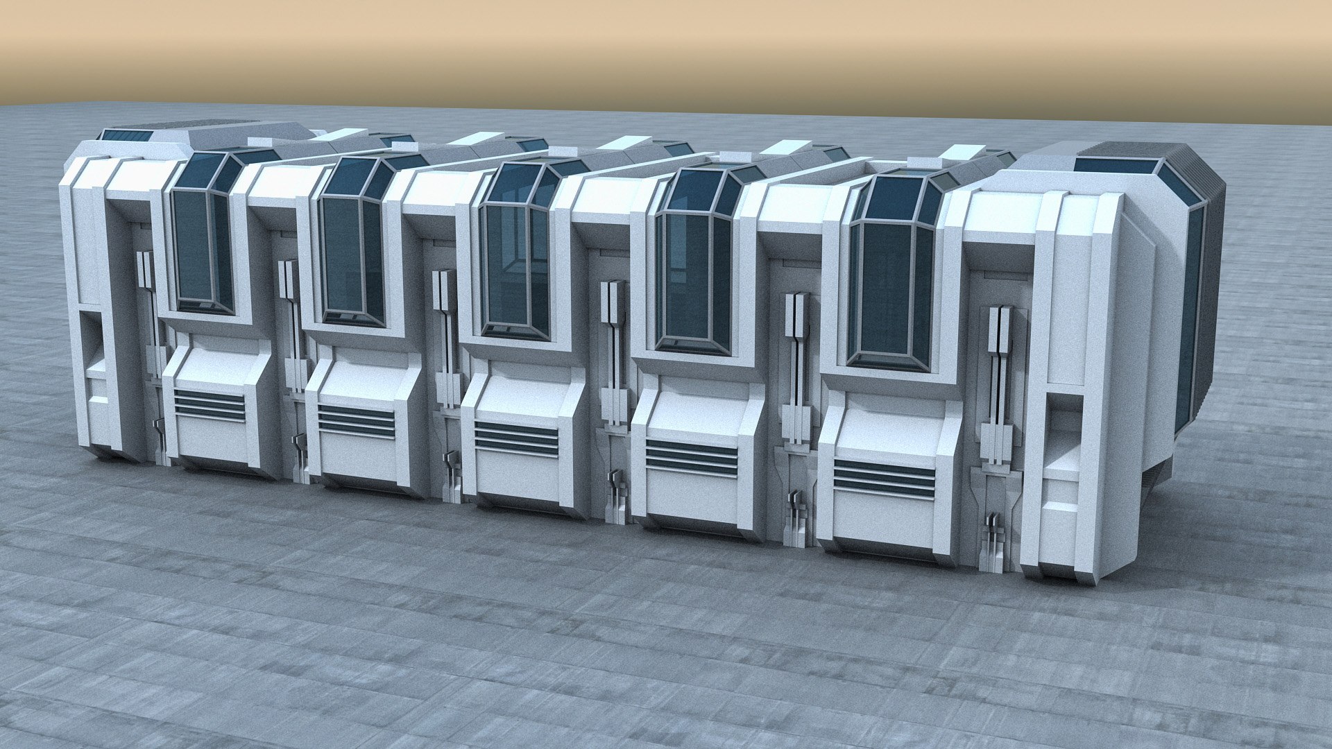 3D Future Building 004 Model - TurboSquid 2037625