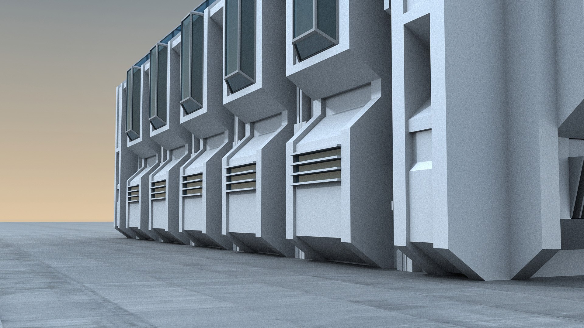 3D Future Building 004 Model - TurboSquid 2037625