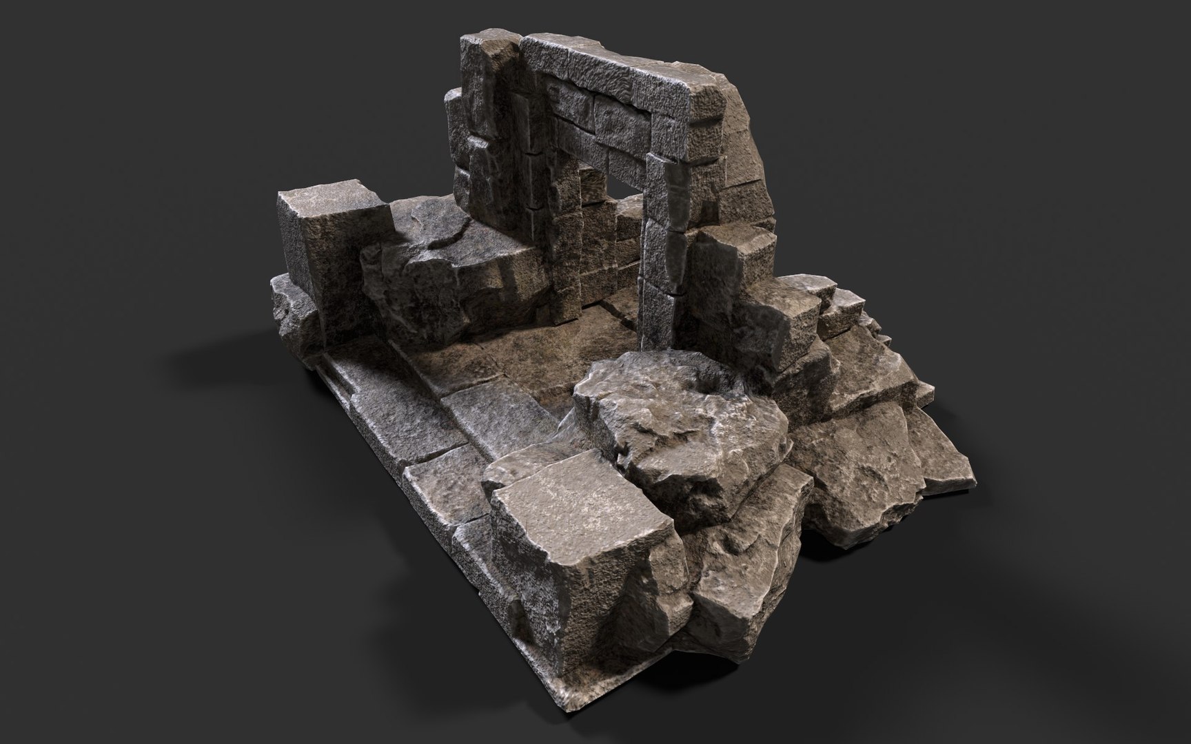 3D Ancient Gate - TurboSquid 1768346