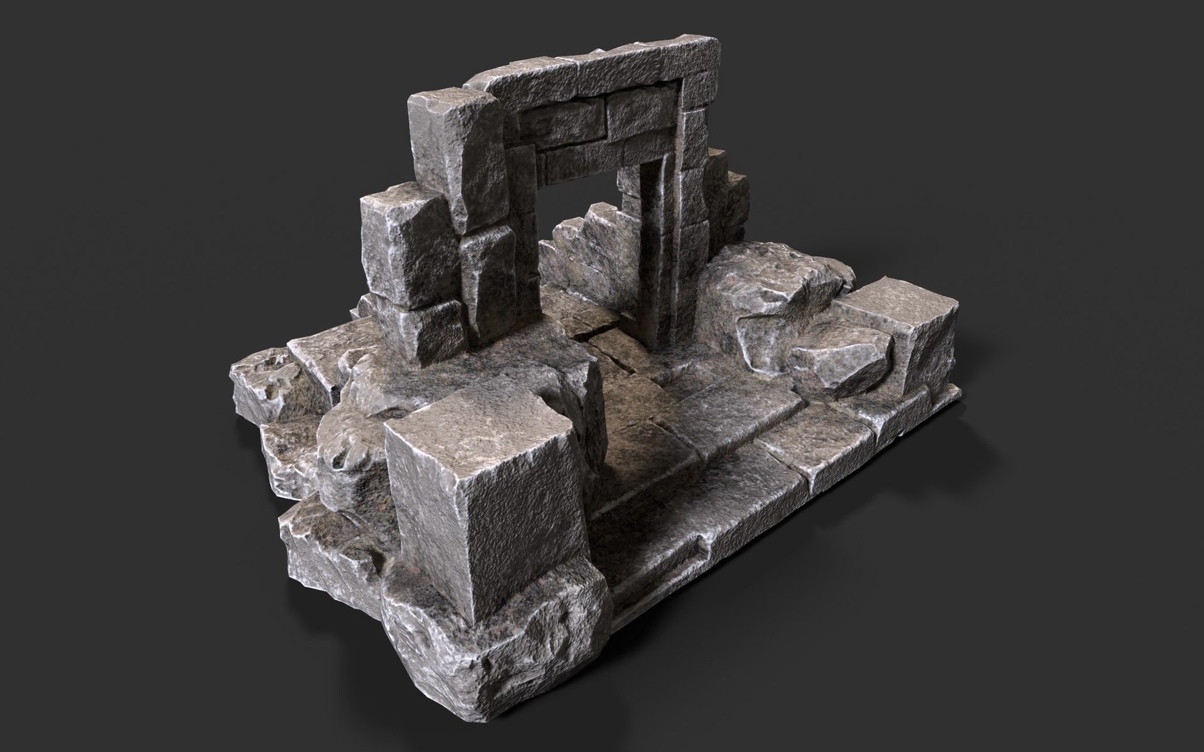 3D Ancient Gate - TurboSquid 1768346