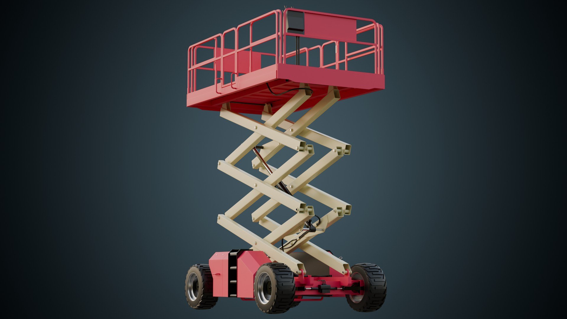 3D Scissor Lift 2 Basic Model - TurboSquid 2235820