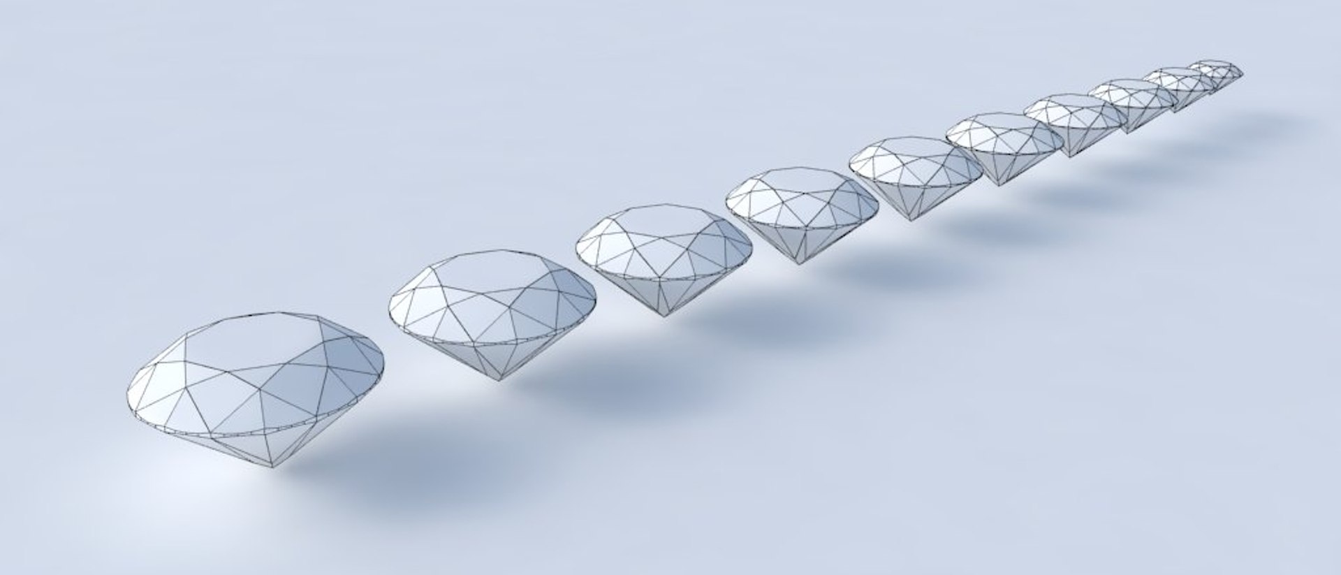 3d Diamonds Model