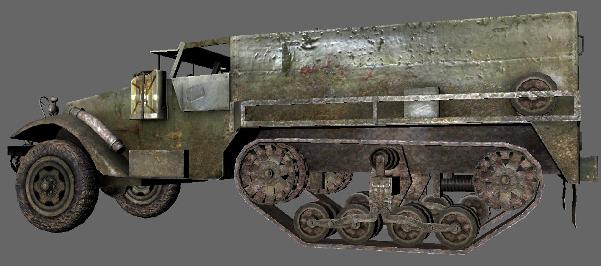 3d model m3 halftrack