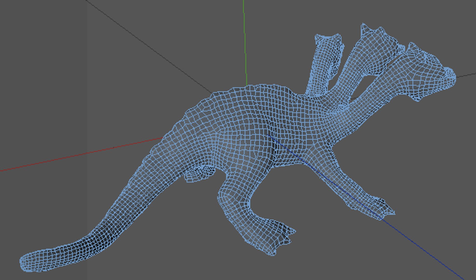 3d Dragon Hydra Base Mesh Model