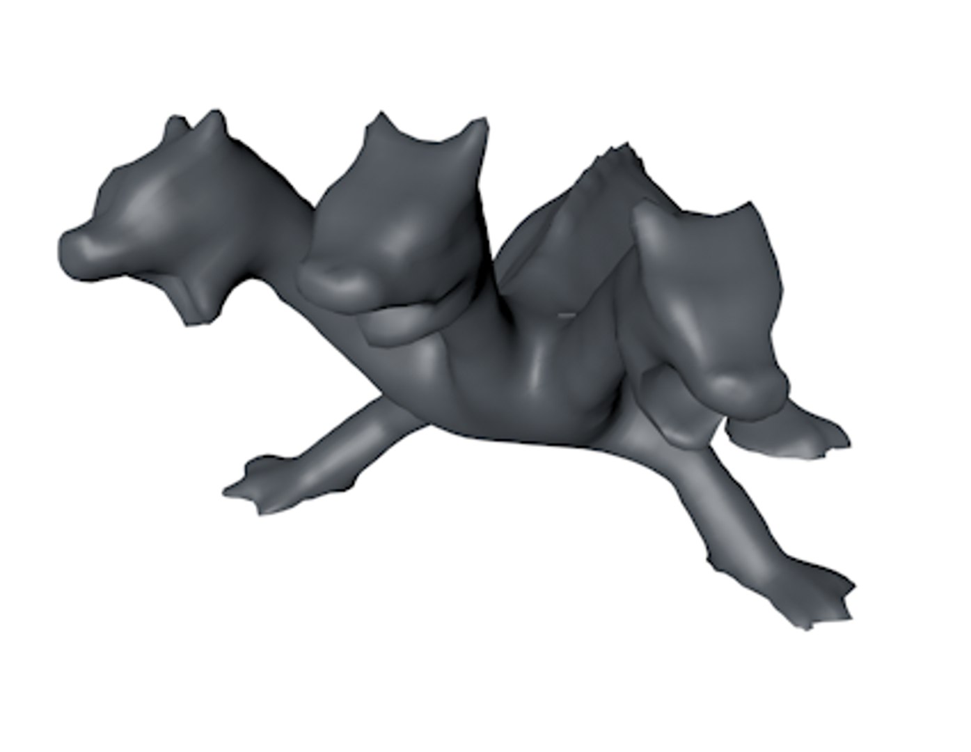 3d Dragon Hydra Base Mesh Model