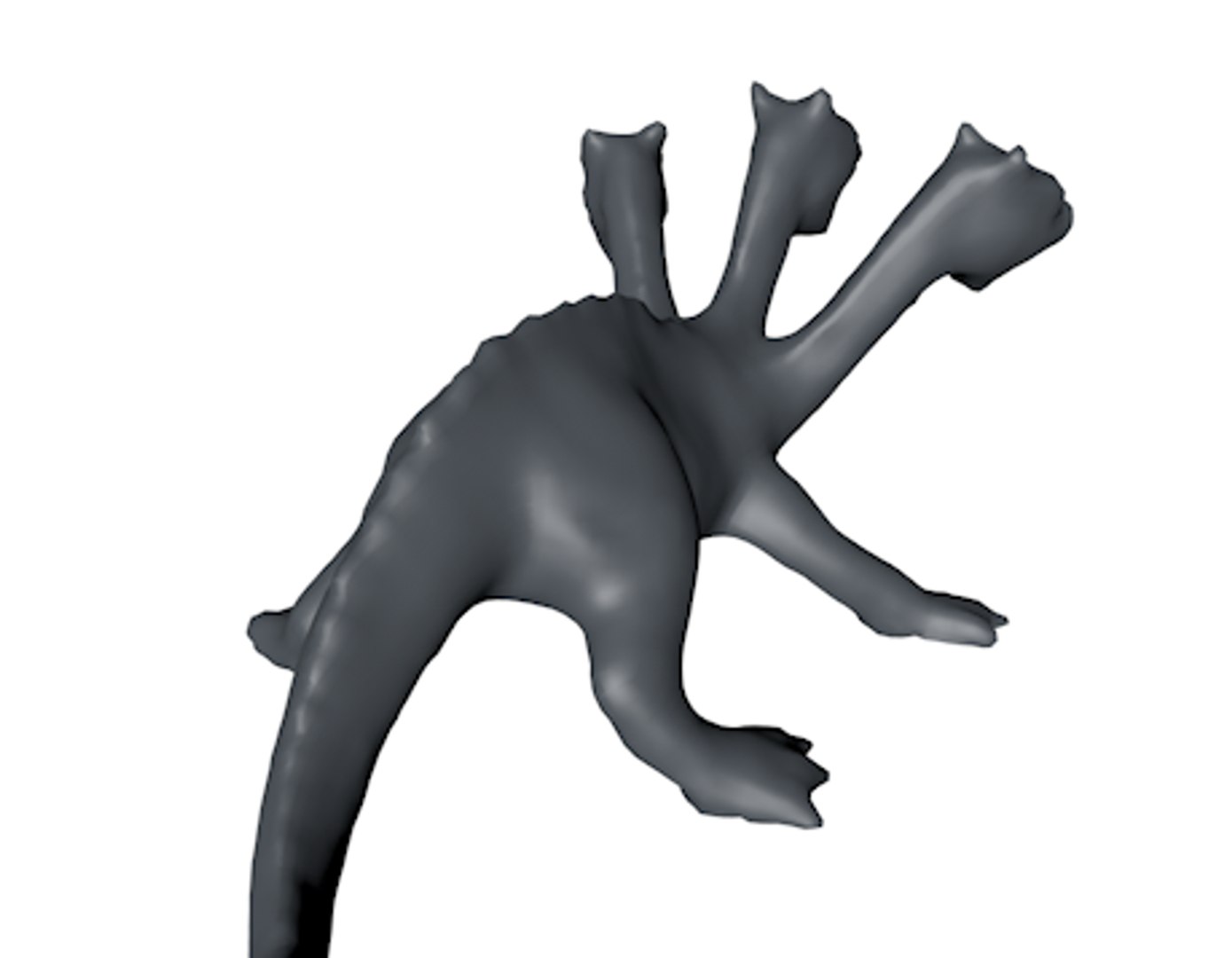 3d Dragon Hydra Base Mesh Model