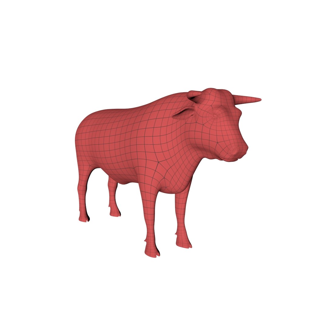 3D Base Mesh Bull Model - TurboSquid 1164798