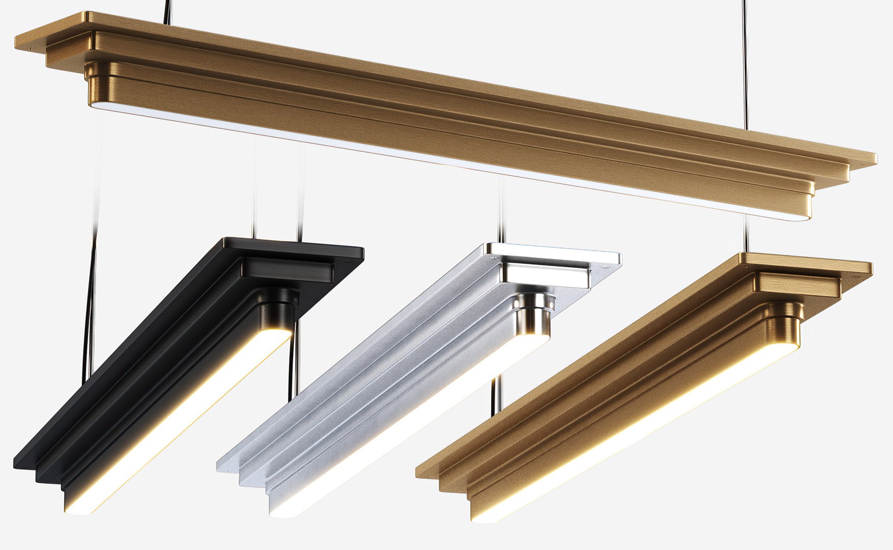 Ander Metallic Hanging Lamp By Bpoint 3D Model - TurboSquid 2052983