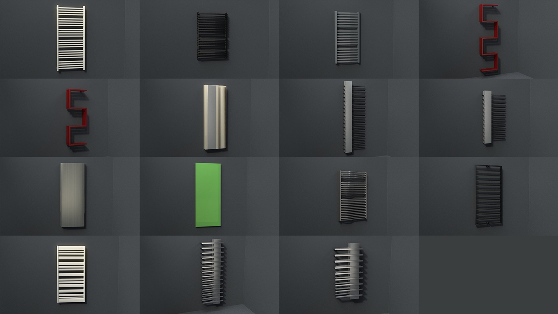 3d Bathroom Radiators Heating Blocks