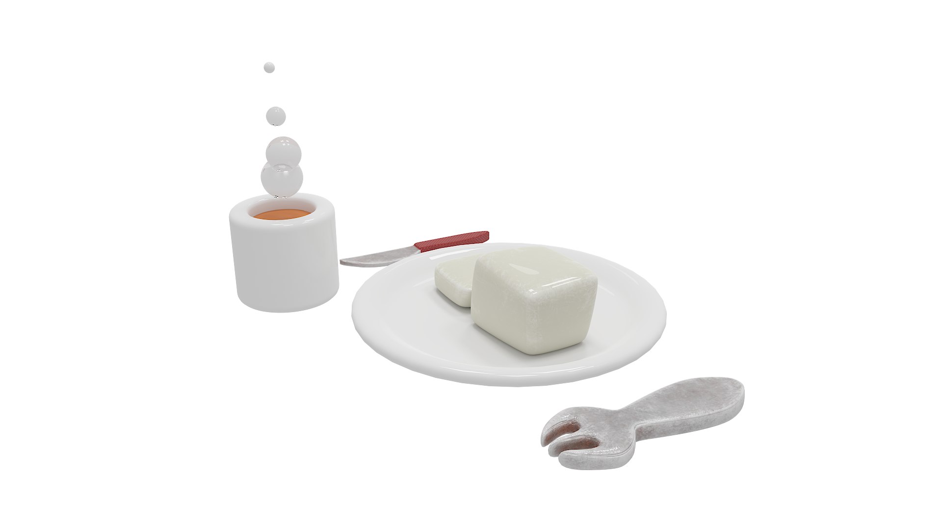 3D Cartoon Breakfast Model - TurboSquid 1782968