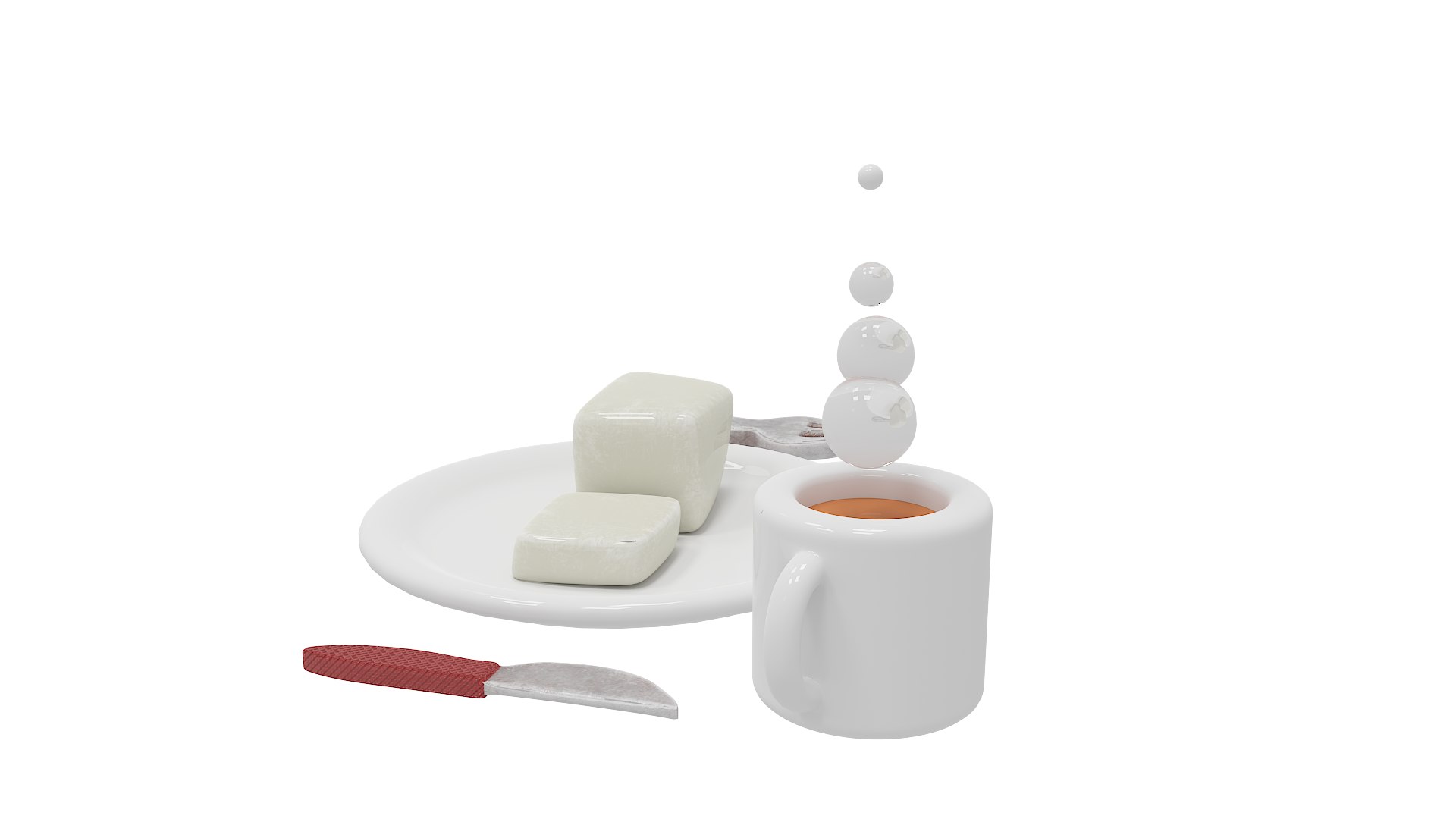 3D Cartoon Breakfast Model - TurboSquid 1782968