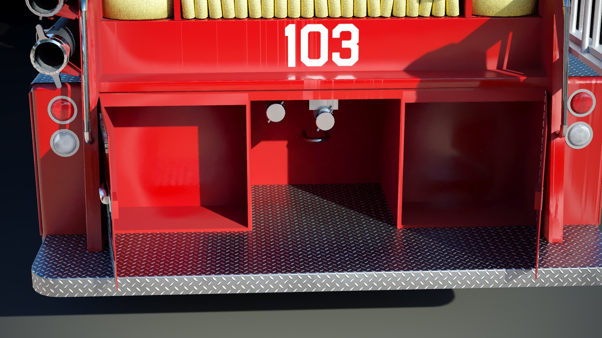 3D Fire Truck American La France 900 Chicago Fire Dep Model ...