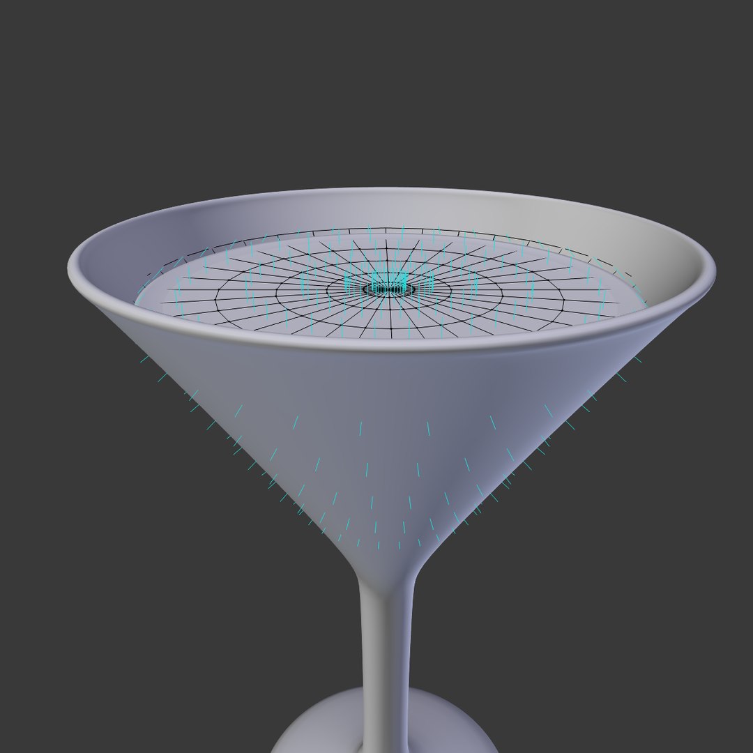 3d Martini Glass Model