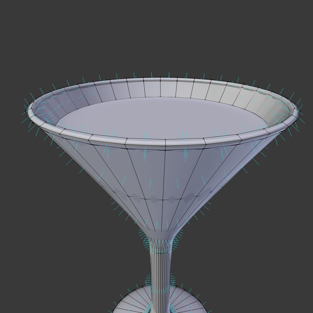3d Martini Glass Model