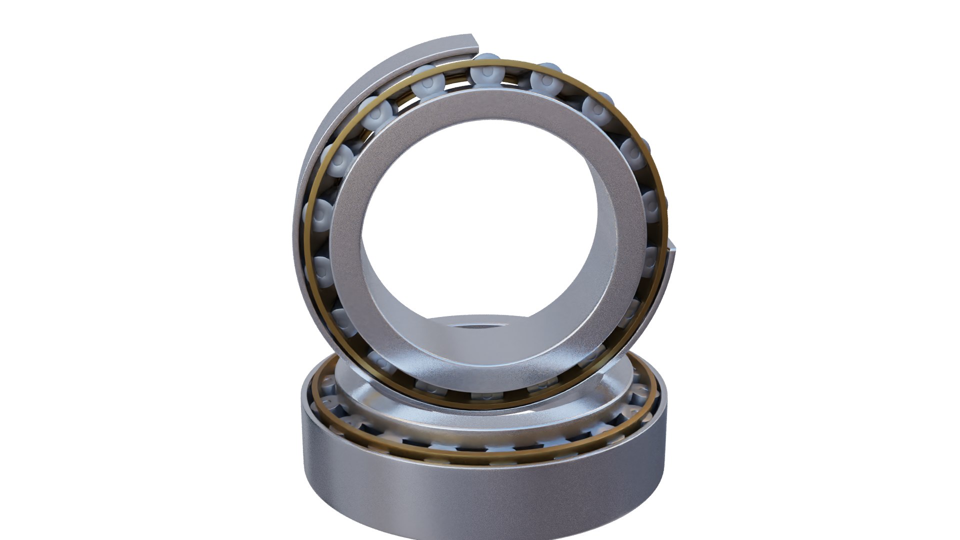 A Set Bearings - 4 Types Of Tapered Roller Bearing Model - TurboSquid ...