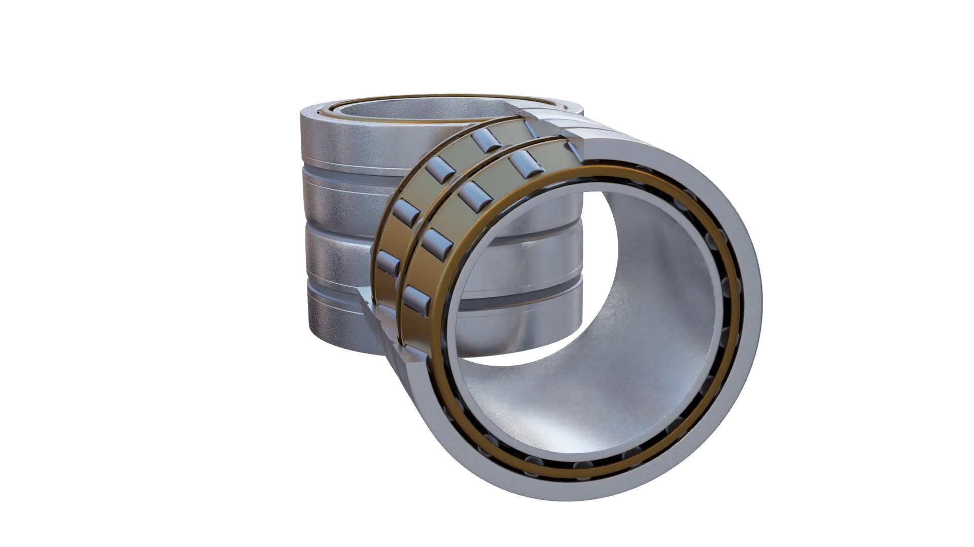A Set Bearings - 4 Types Of Tapered Roller Bearing Model - TurboSquid ...